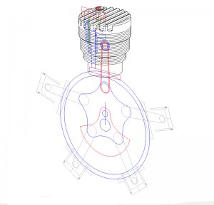 TurboCAD Drawing: Radial Engine w/ Progression samples | Ships of Scale