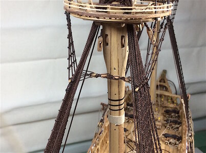 What is the purpose of the catharpins? | Ships of Scale