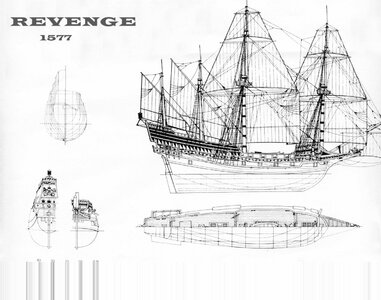 Rigging drawings for a model of the "Revenge" | Ships of Scale