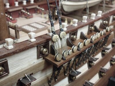 First shroud deadeye | Ships of Scale