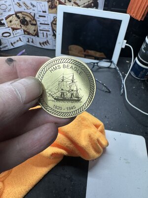 Brass Coin - HMS Beagle | Ships of Scale