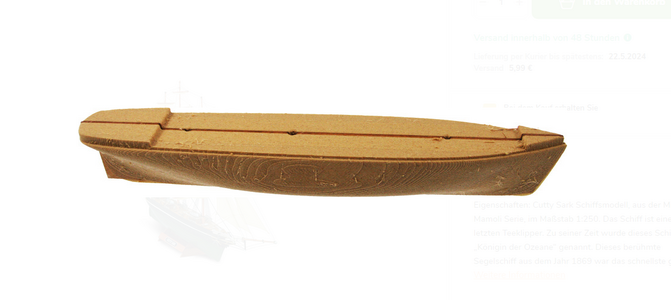 Mamoli MM08 - Cutty Sark - Pre-Carved Wooden Hull Ship Model Kit ...